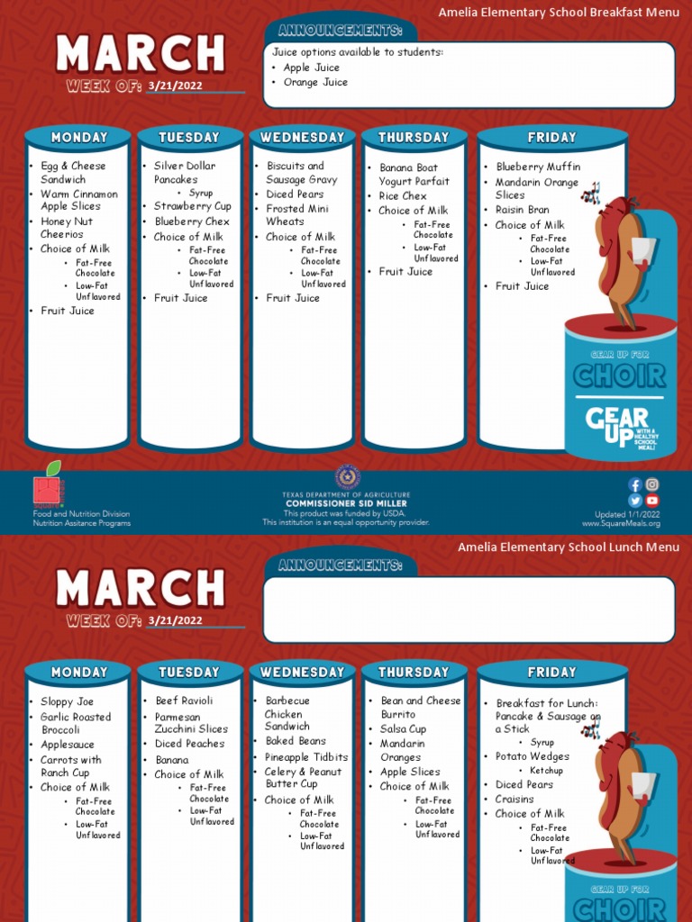 1-5 Breakfast-Lunch Ovs Menu | PDF | Pancake | Fruit