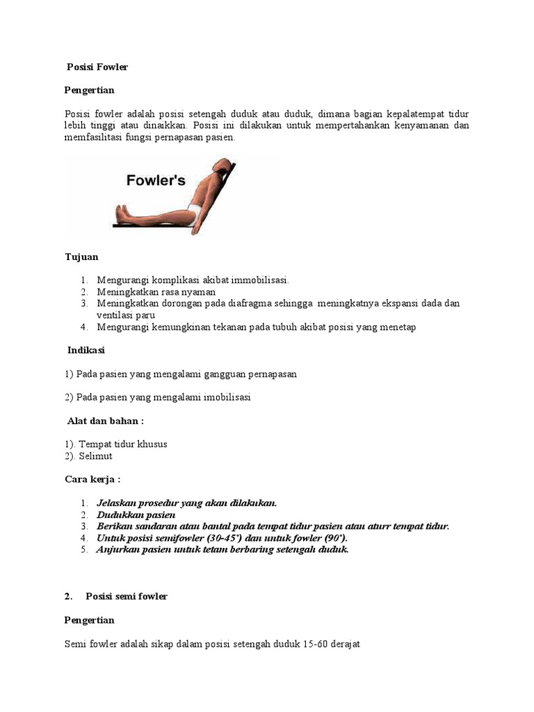 Posisi Pasien | PDF