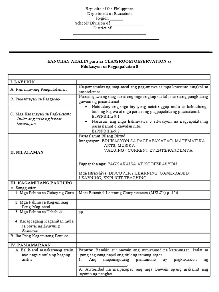 Esp 8 Quarter 3 | PDF