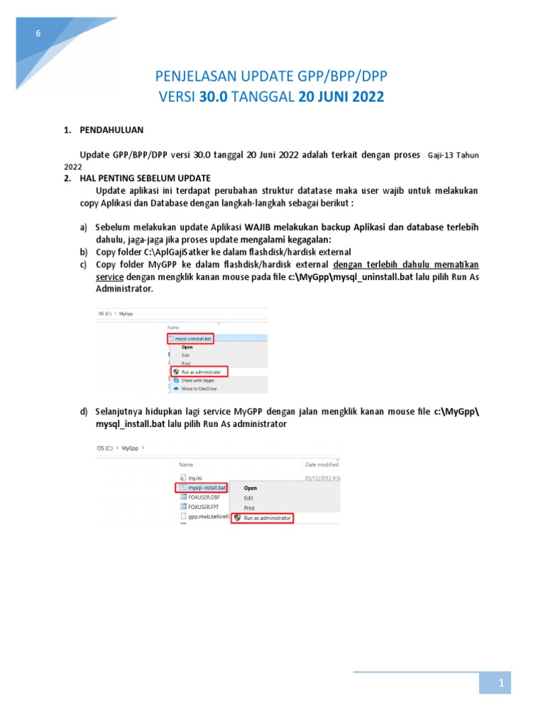 Update GPP BPP DPP Satker 20 Juni 2022 | PDF