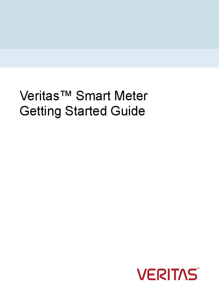 Veritas™ Smart Meter Getting Started Guide | PDF | Computer Network ...