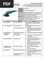 Portable Grinder Safety Checklist | PDF | Personal Protective Equipment ...
