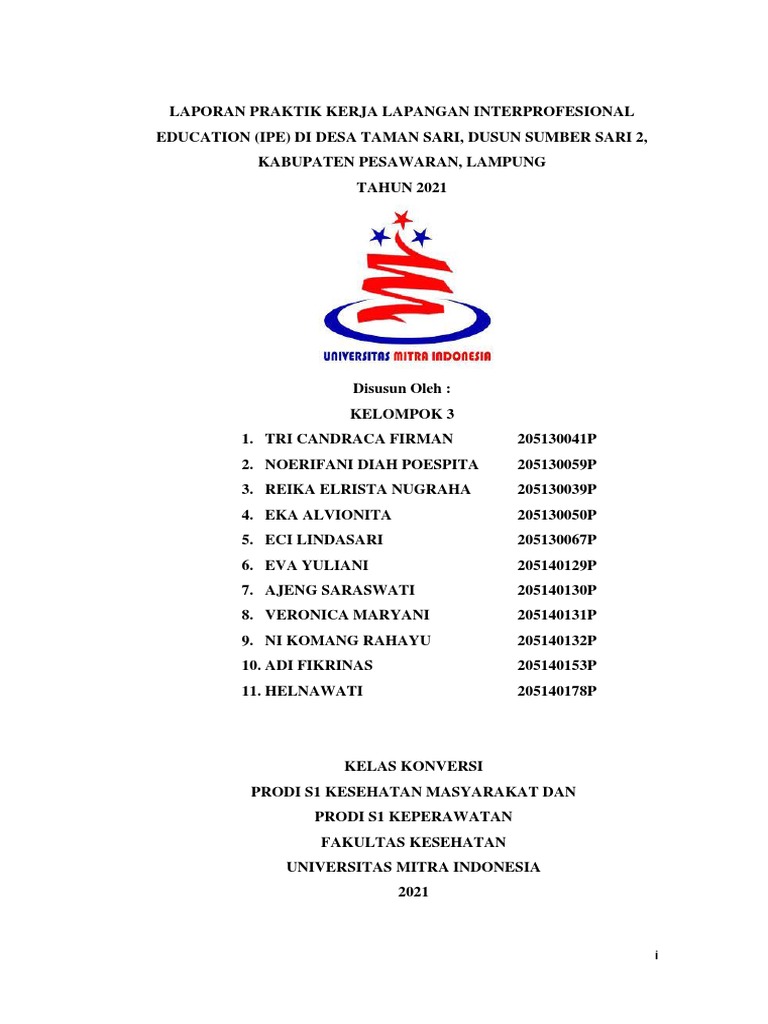 Laporan Ipe - Kel 3 | PDF