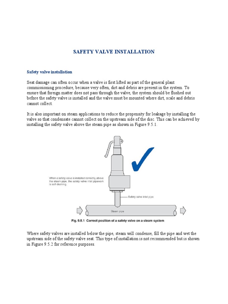 Safety Valve Installation | PDF | Valve | Pipe (Fluid Conveyance)