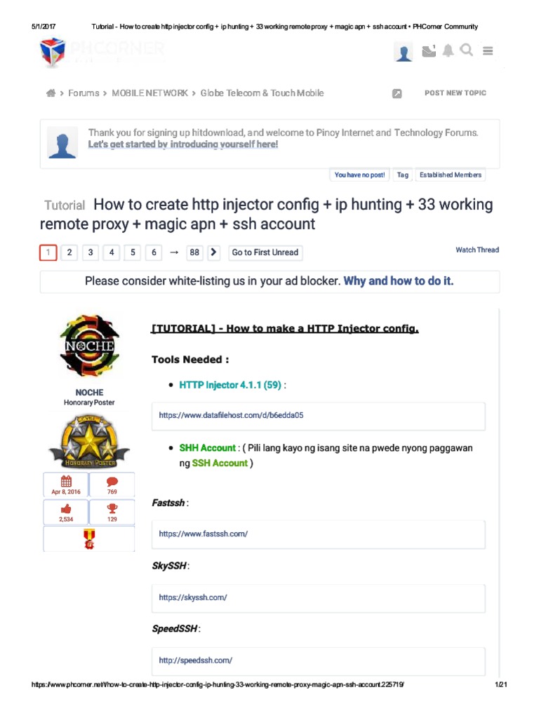 Qdoc - Tips HTTP Injector Tutorial | PDF | Proxy Server | Hypertext Transfer Protocol