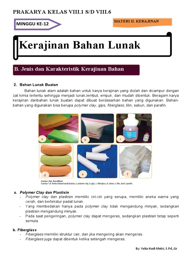 Karakteristik Bahan Lunak Buatan | PDF