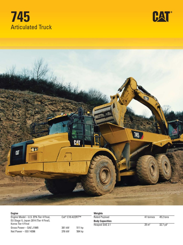 Cat 745 | PDF | Automatic Transmission | Horsepower