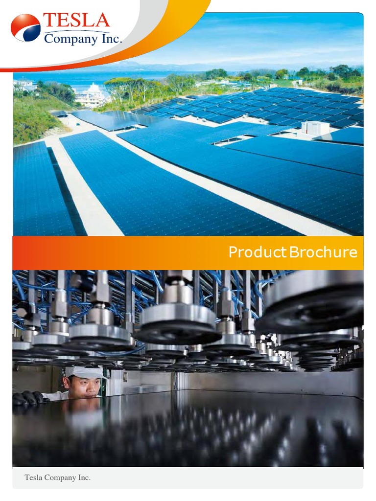 Tesla Company Inc Product Brochure | PDF | Photovoltaics | Solar Panel