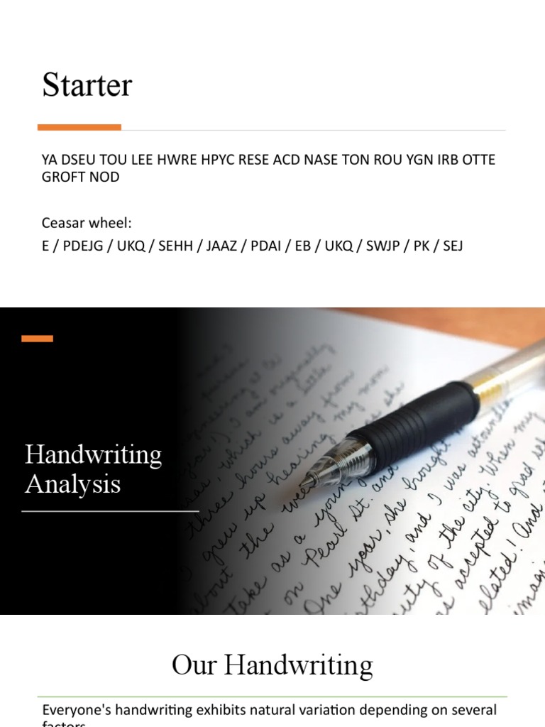 Handwriting Analysis | PDF | Writing