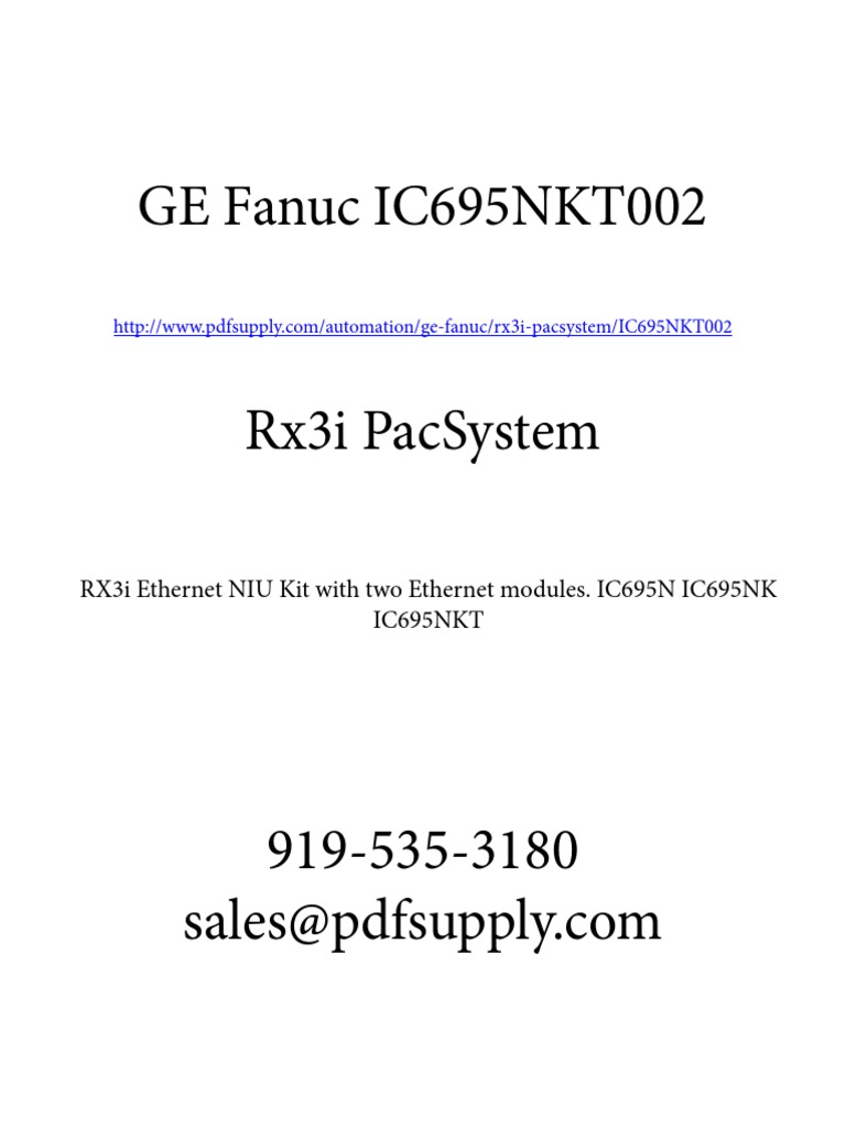 Ic 695 NKT 002 | PDF | Flash Memory | Input/Output