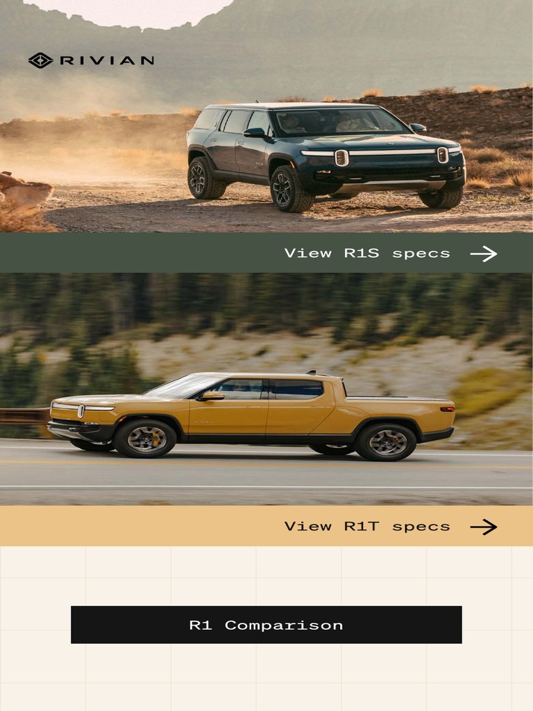 Rivian R1 Specs | Download Free PDF | Transport | Private Transport
