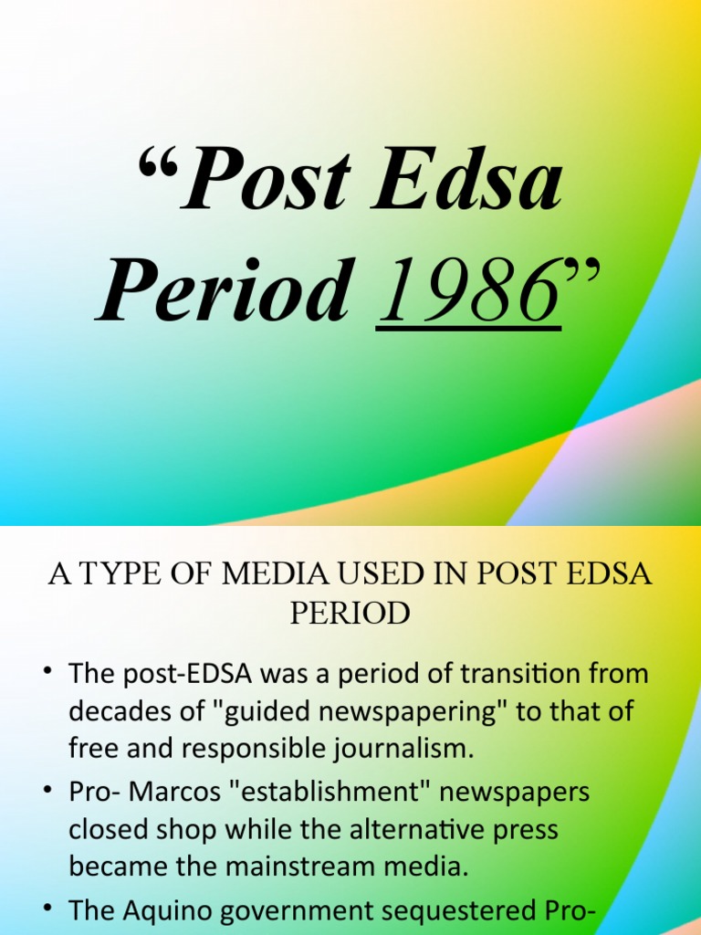 Magno-Post Edsa Period | PDF