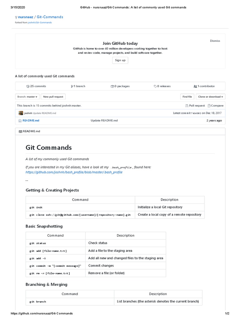 Git Command For Beginners | PDF | Filename | Information Technology Management