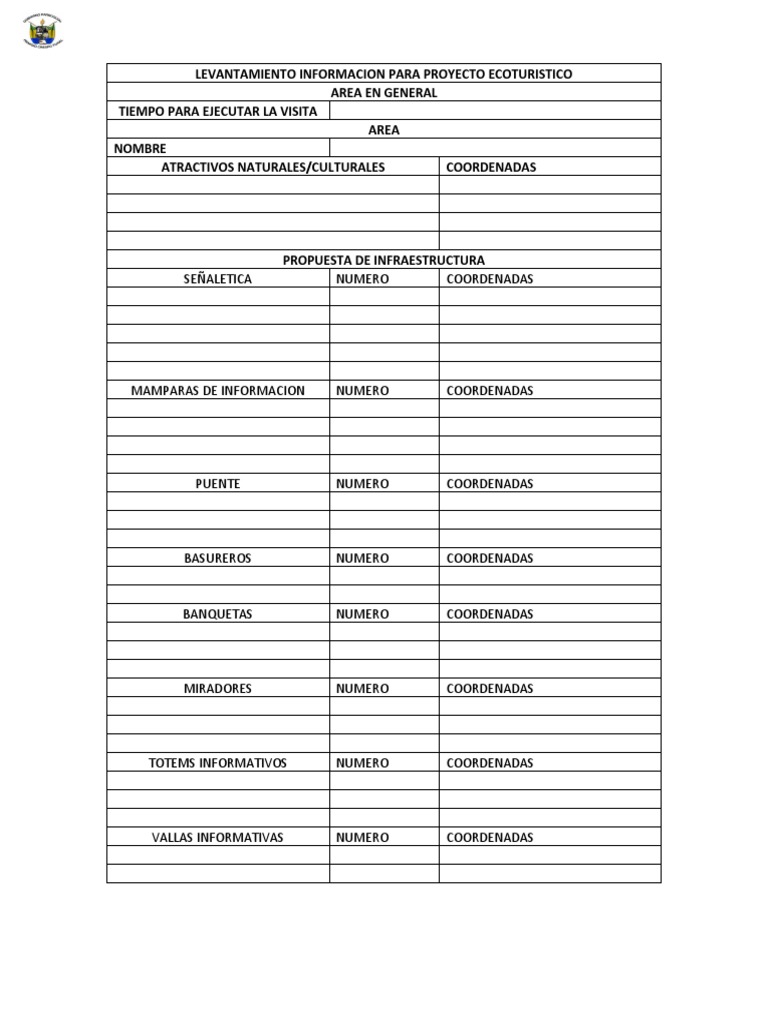 Ficha Levantamiento Informacion | PDF