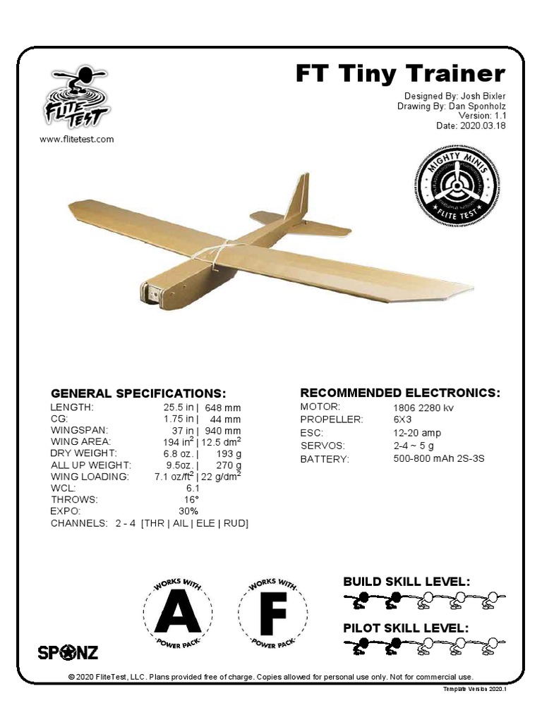 FT Tiny Trainer: Recommended Electronics: General Specifications | PDF ...