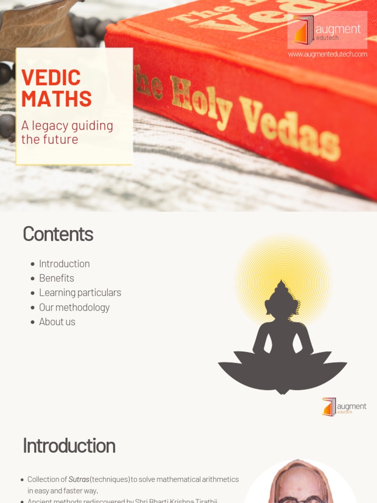 Vedic Maths Presentation | PDF | Mathematics | Cognition