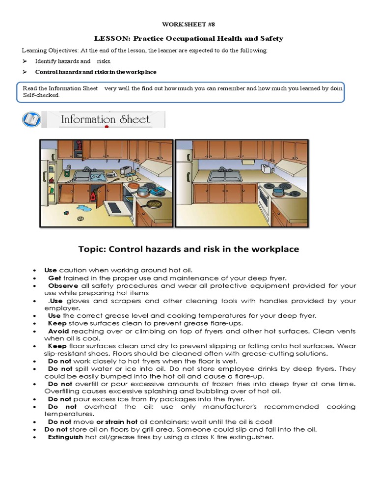 Worksheet#8 | PDF | Knife | Kitchen