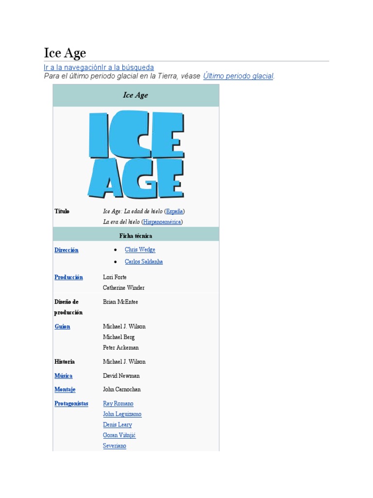 Ice Age | PDF