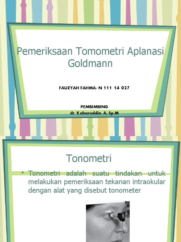 TEKANAN INTRAOKULAR DAN METODE PENGUKURANNYA | PDF