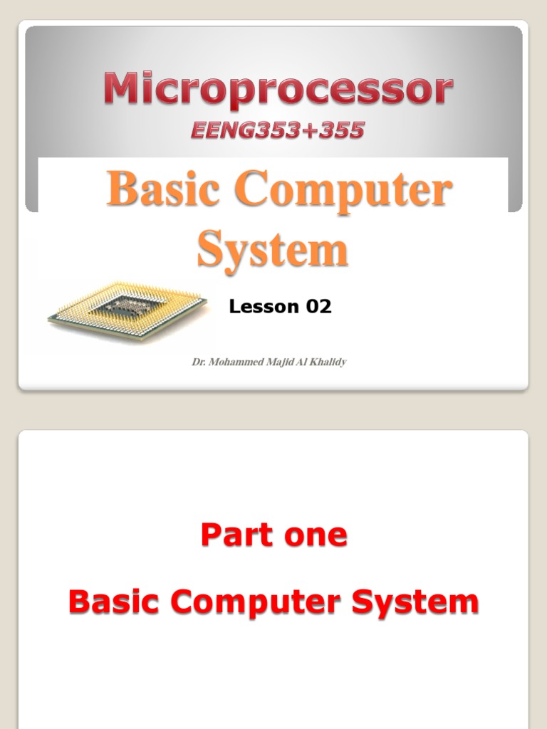 MIC 02 - Basic Computer System | PDF | Cpu Cache | Random Access Memory