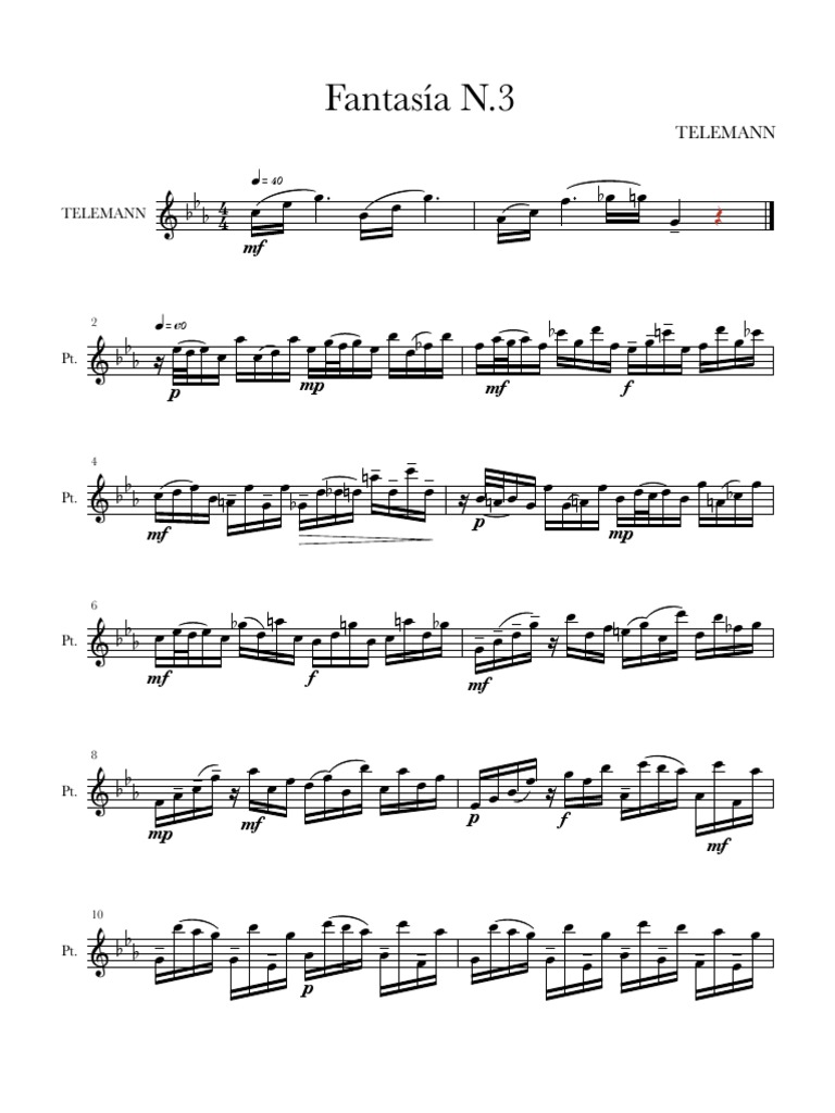 Fantasía TELEMANN | PDF