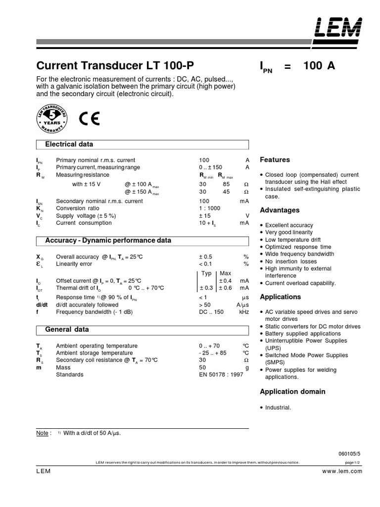 lt100-p | PDF | Power Supply | Alternating Current