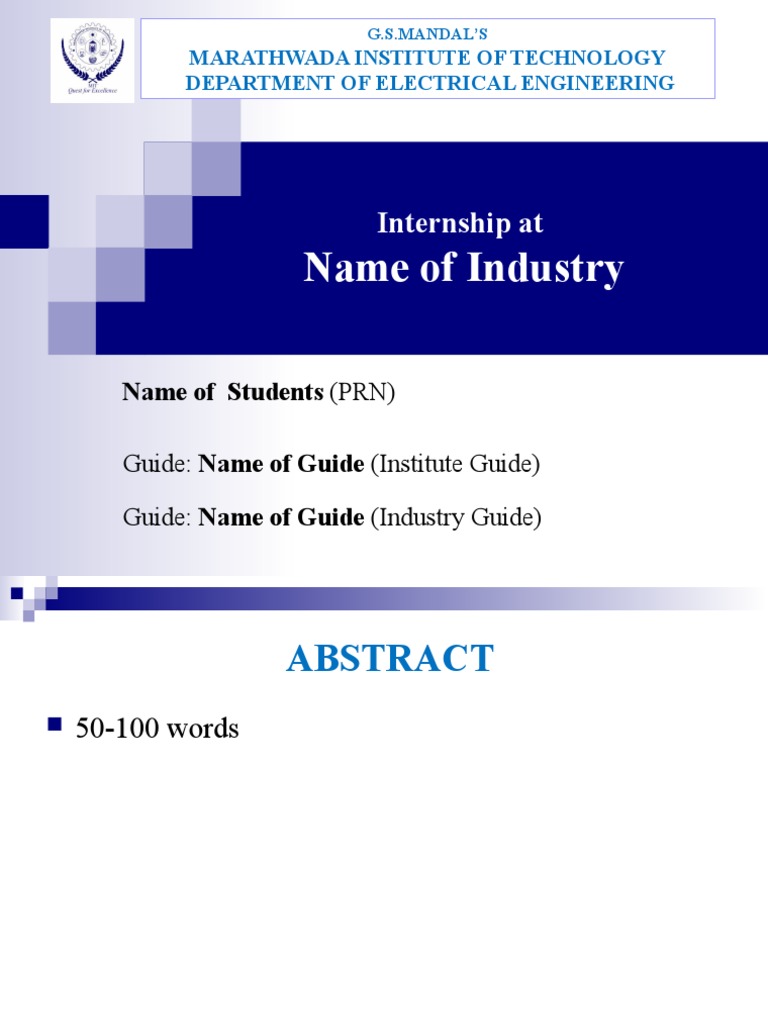 Internship - Presentation Templates | Download Free PDF | Computing ...