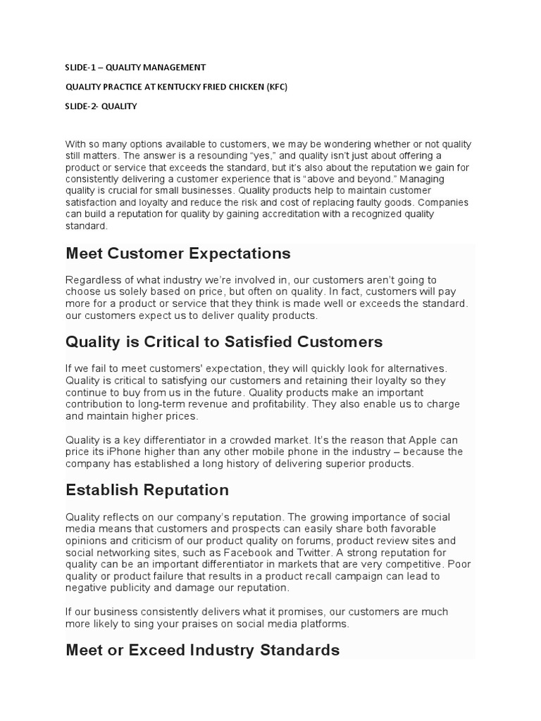 Meet Customer Expectations | PDF | Customer | Reputation