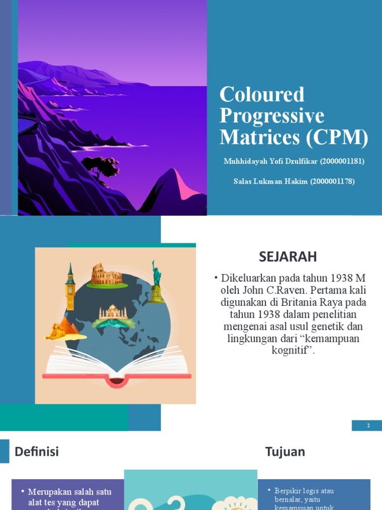 Coloured Progressive Matrices (CPM) | PDF