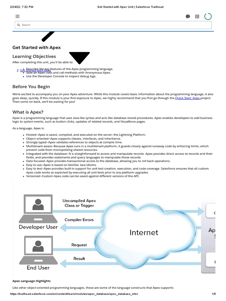 Get Started With Apex Unit Salesforce Trailhead Pdf Array Data Type Class Computer 6289