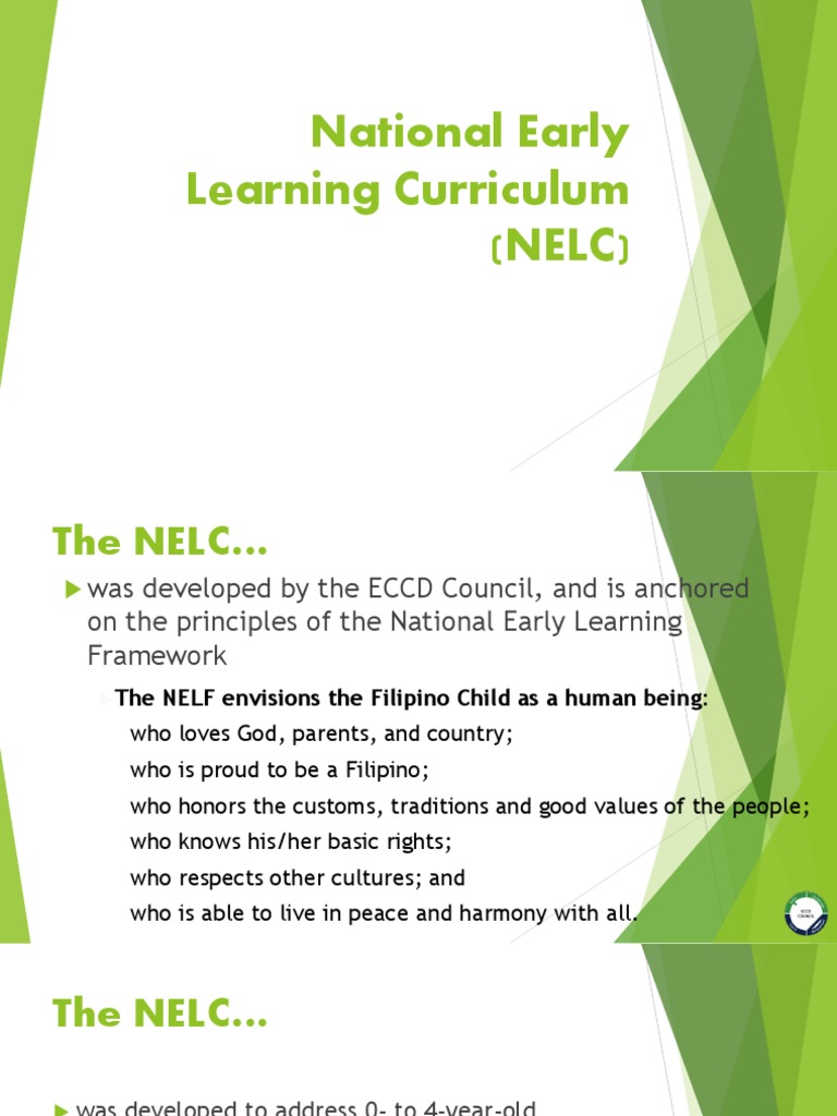 National Early Learning Curriculum NELC | PDF | Curriculum | Child ...