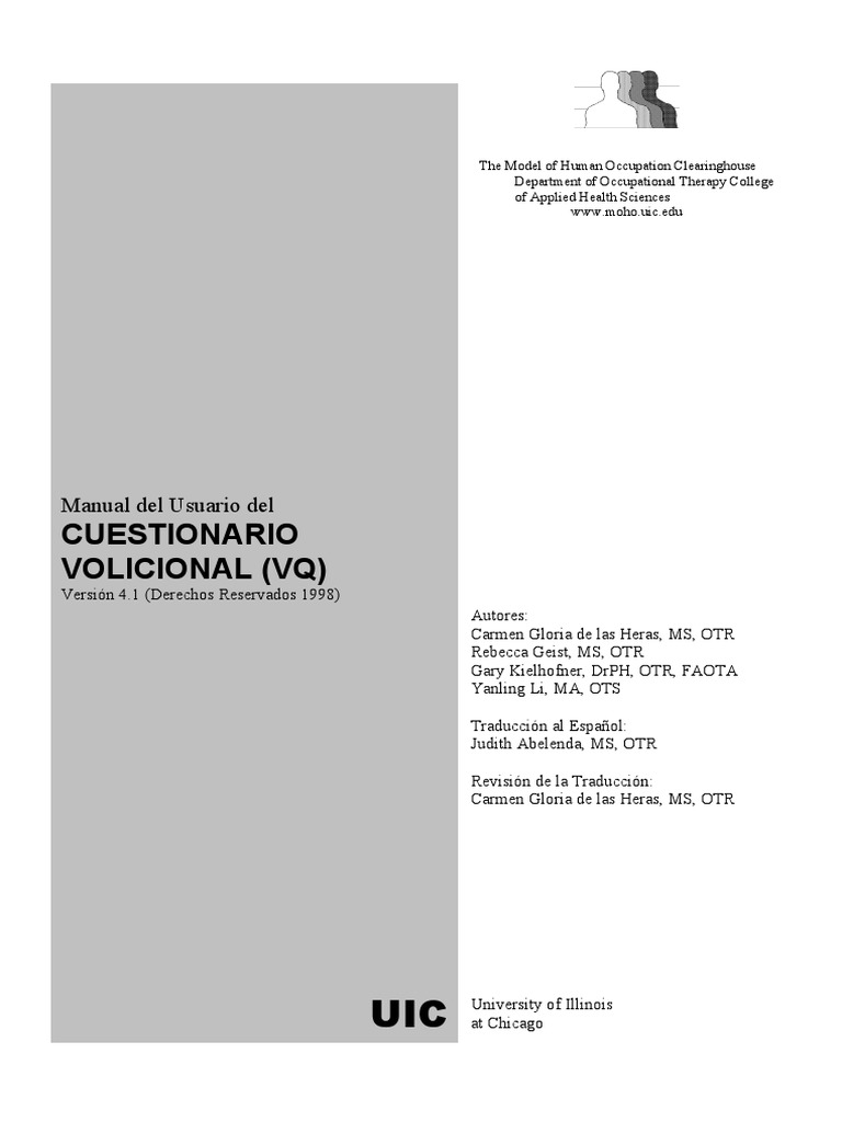 Cuestionario Volitivo | PDF | Motivacional | Motivación