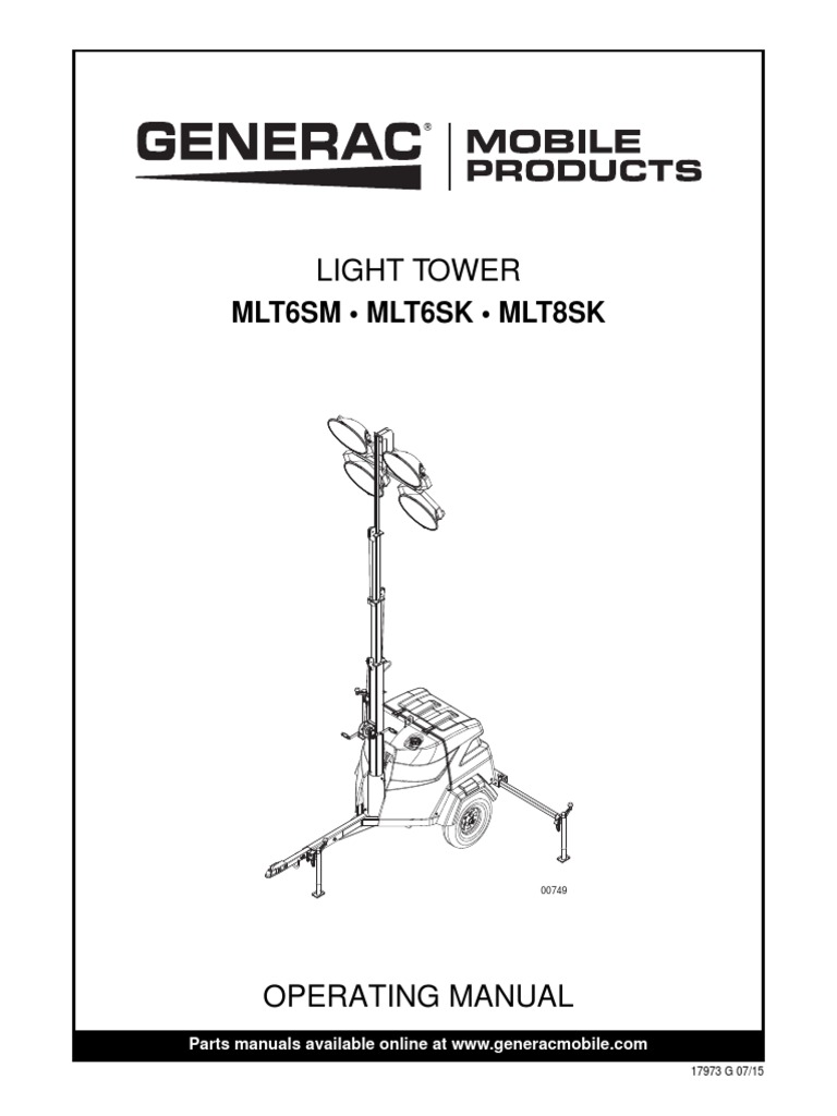 Operating and Maintenance Manual for Generac Mobile Light Towers ...