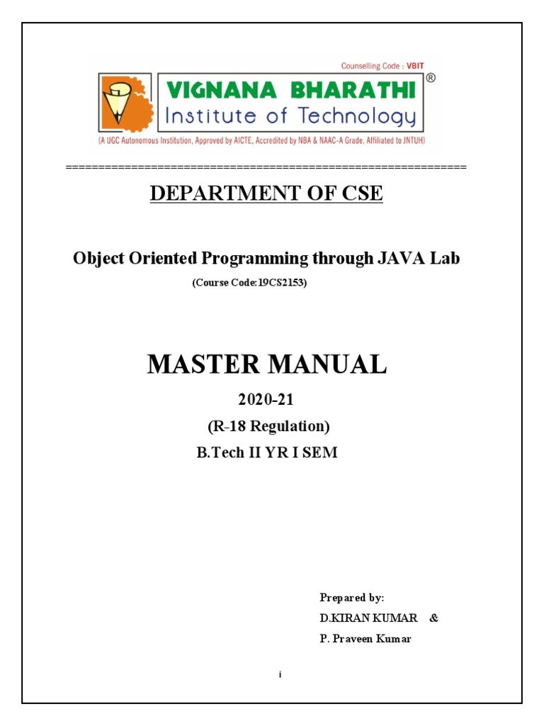 Java Lab Manual | PDF | Computer File | Java (Programming Language)