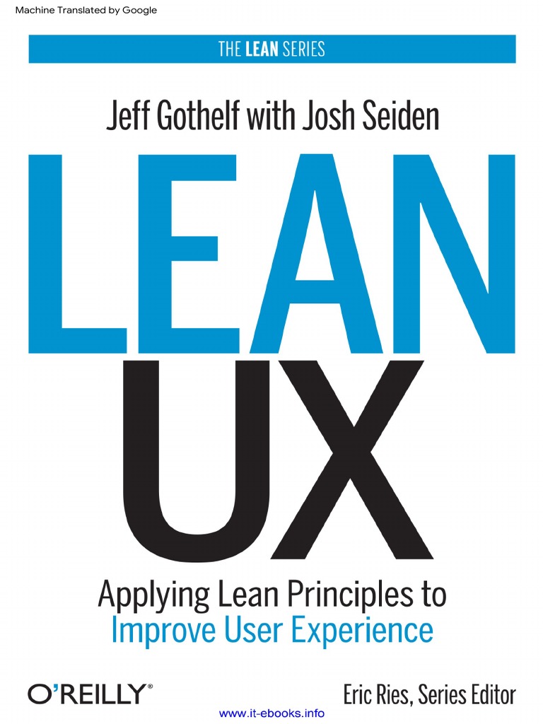 Lean UX - Applying Lean Principles To Improve User Experience (PDFDrive ...