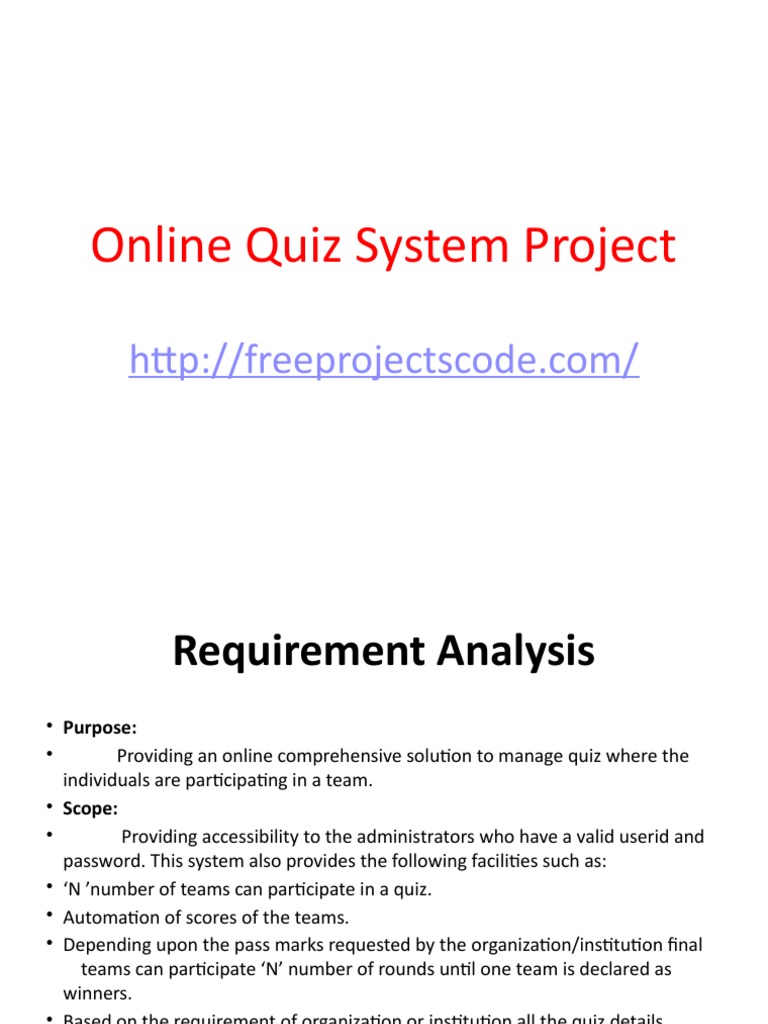 Fdocuments - in - Online Quiz System Project | PDF | World Wide Web ...