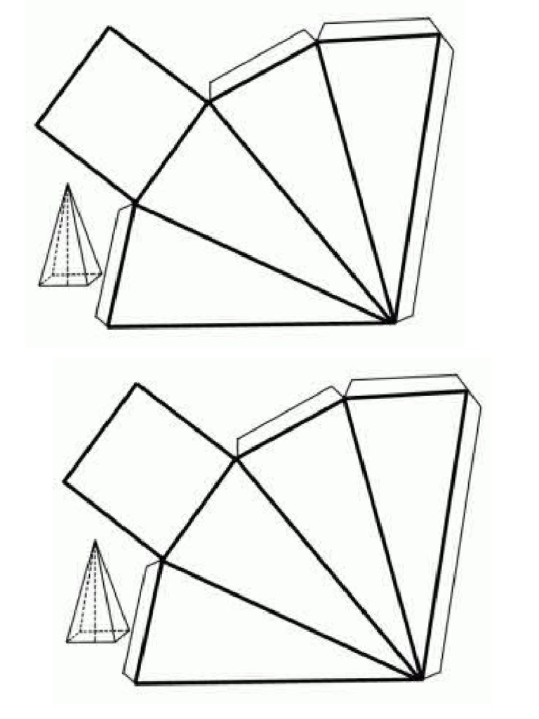 Piramide de Base Cuadrada para Armar | PDF