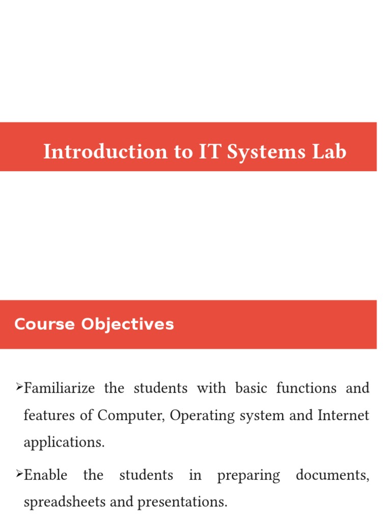 Introduction To IT Systems Lab | PDF | Operating System | Computer File
