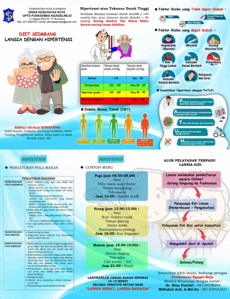 Leaflet Lansia Hipertensi | PDF