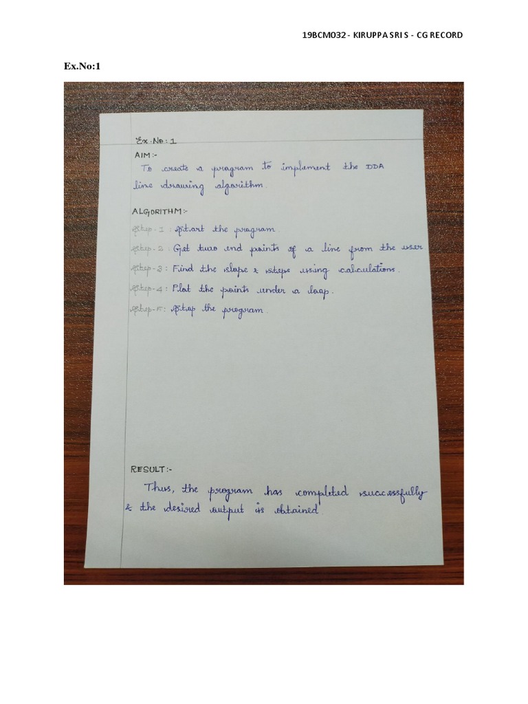 19BCM032 - CG Record | PDF | Computer Programming | Computing