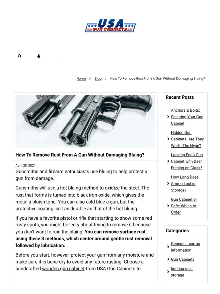 How To Remove Rust From A Gun Without Damaging Bluing | Download Free ...