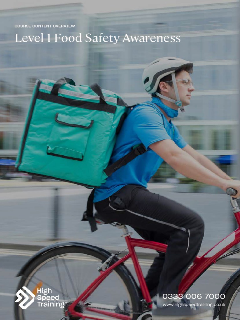 Level 1 Food Safety Awareness: Course Content Overview | PDF | Food ...
