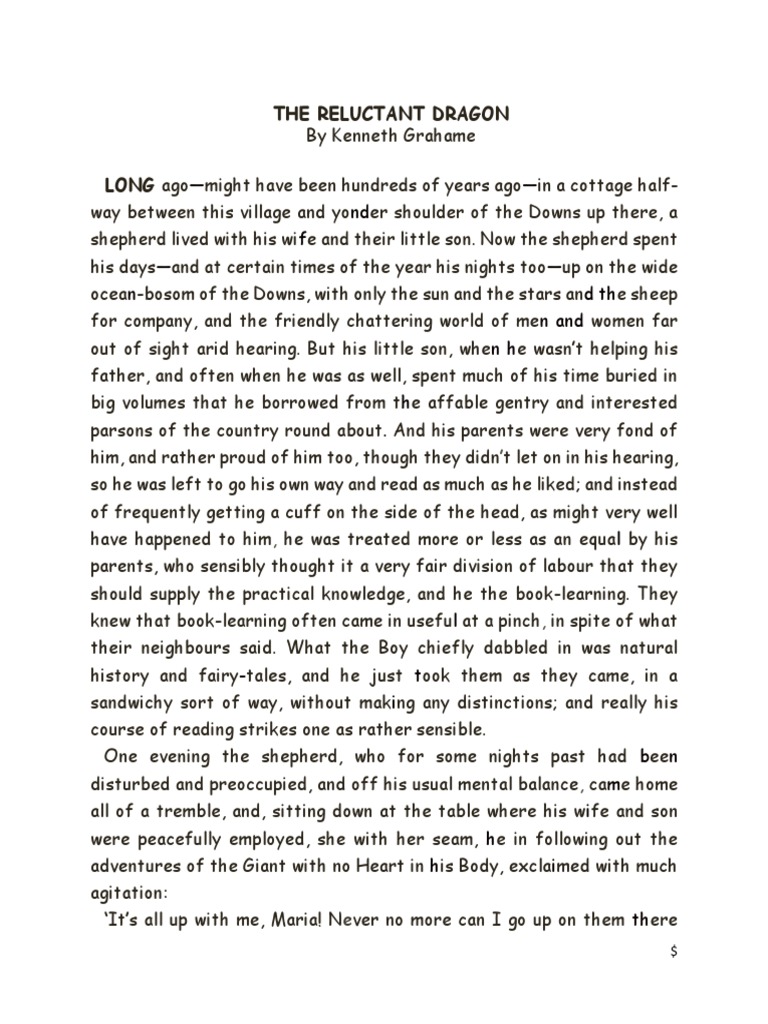 THE-RELUCTANT-DRAGON-part-1-1 | PDF