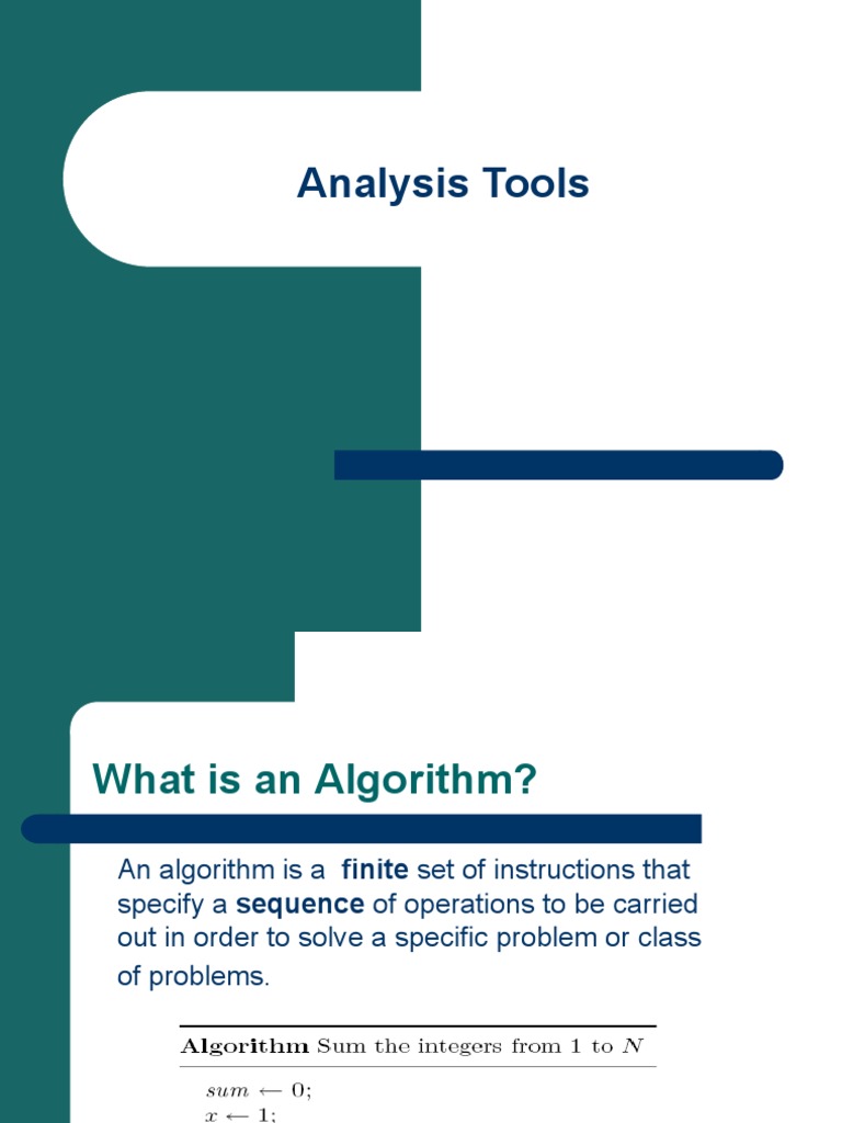 Analysis Tools Pdf Algorithms Function Mathematics
