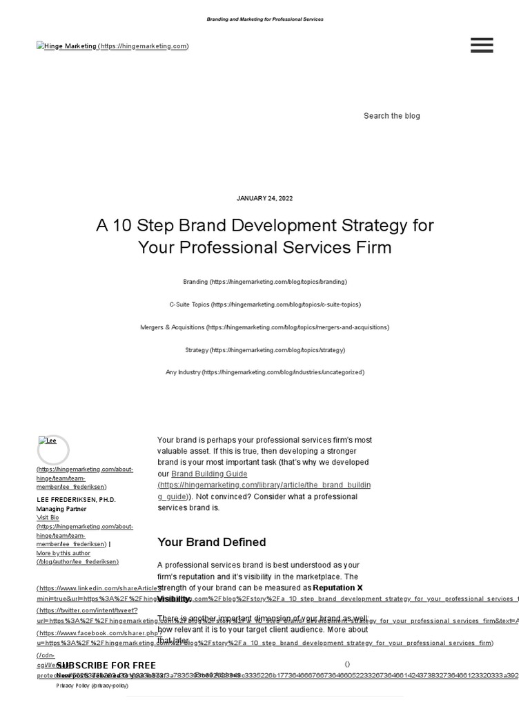 A 10 Step Brand Development | PDF | Brand | Marketing