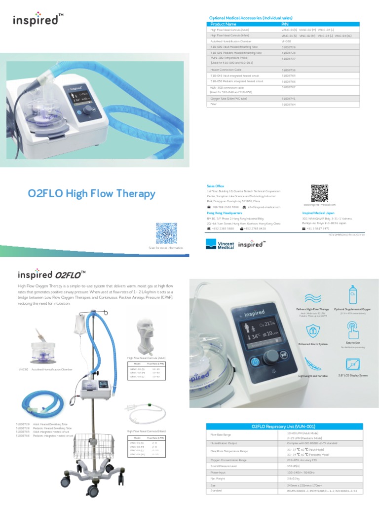 O2FLO-brochure | PDF | Equipment | Respiration