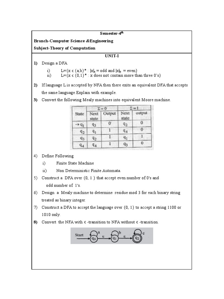 TOC | PDF | Theory Of Computation | Regular Expression