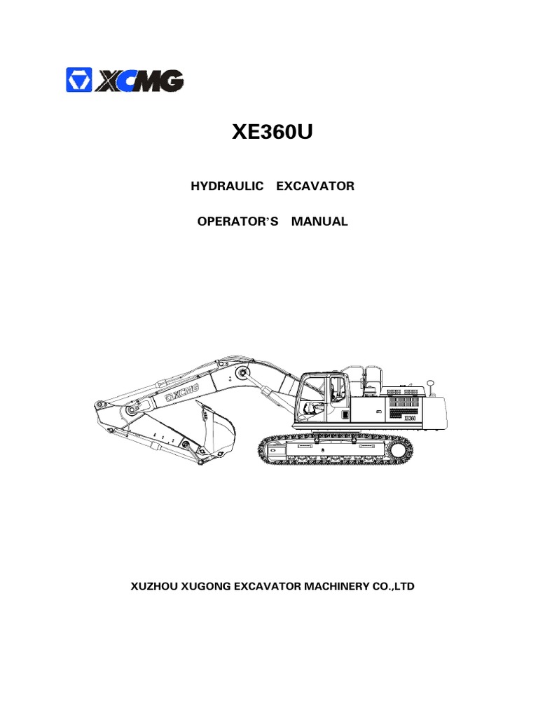 XE360U Operators Manual | PDF | High Voltage | Engines