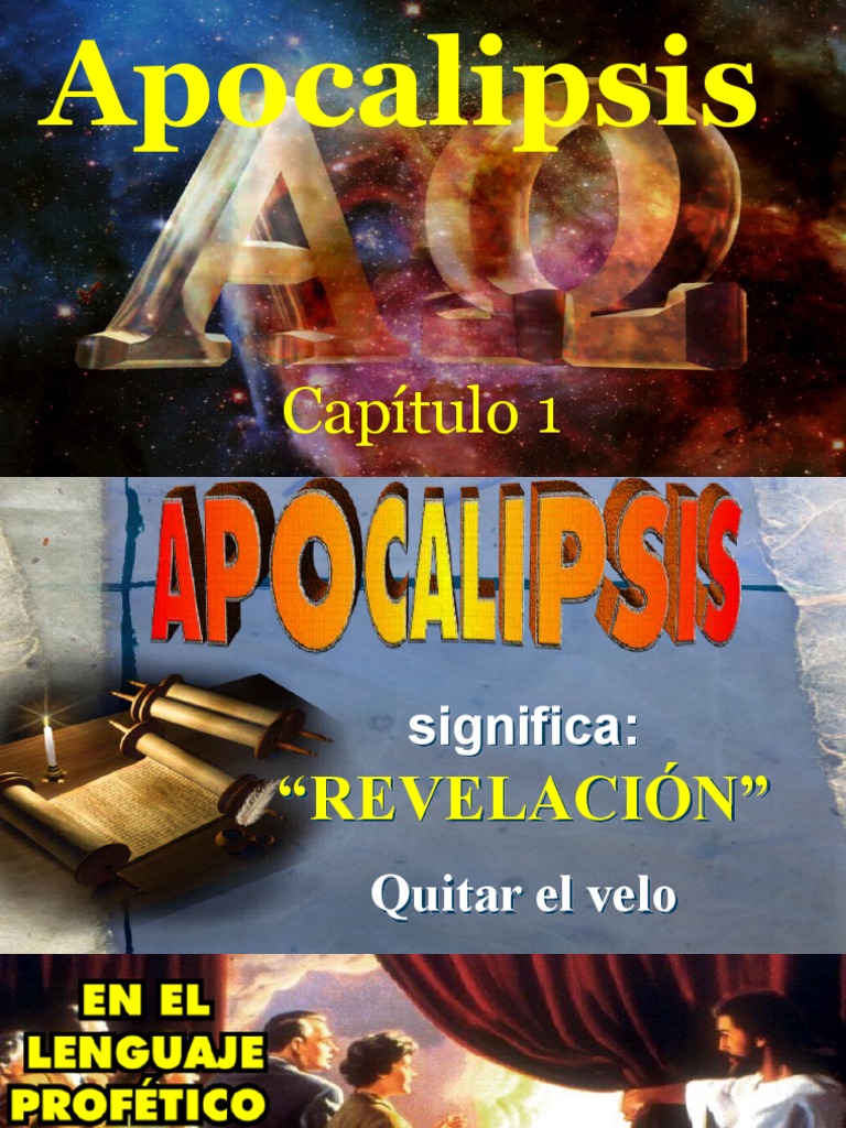1 Apocalipsis Cap 1 Pdf Libro De Revelación Juan El Apóstol