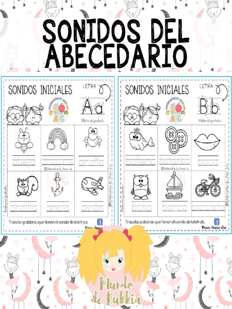 Sonidos Iniciales Del Abecedario Recopilado Por Mundo de Rukkia | PDF